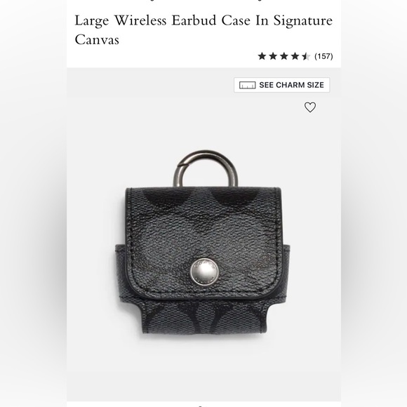 Coach | Cell Phones & Accessories | Coach Large Wireless Earbud Case In ...